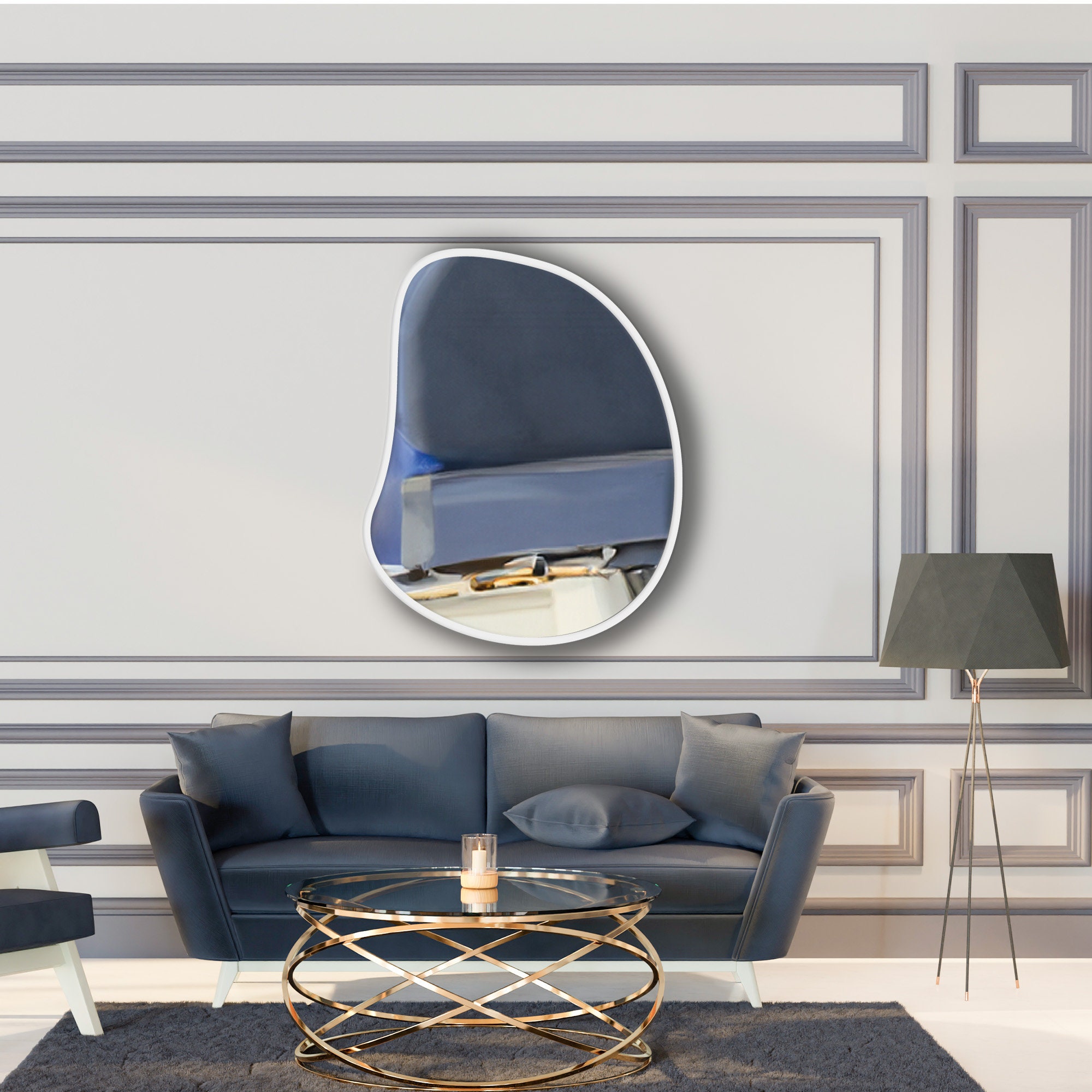 Asymmetrical Irregular Aesthetic Unique Luxury Wall Wood Home Decor ...