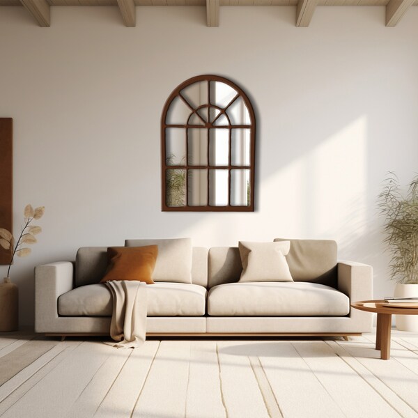 Arched Window Frame Mirror - Etsy