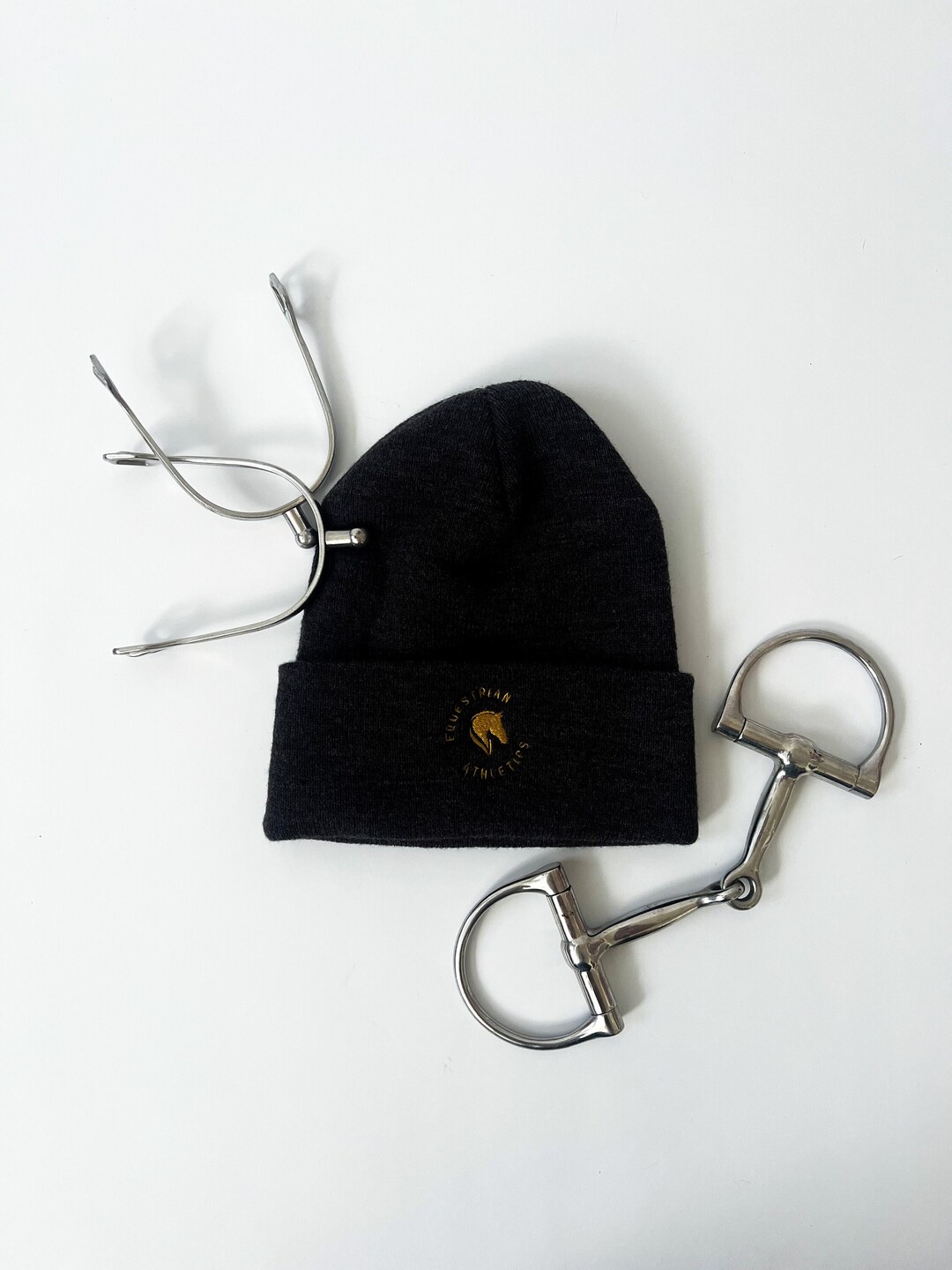 Equestrian Cuffed Beanie Horse Rider Beanie Gift for Horse Lover Horse ...
