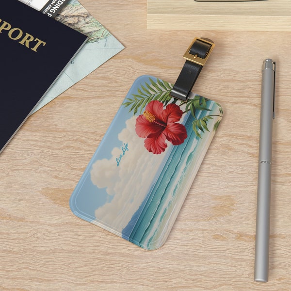 Tropical Name Tag - Etsy