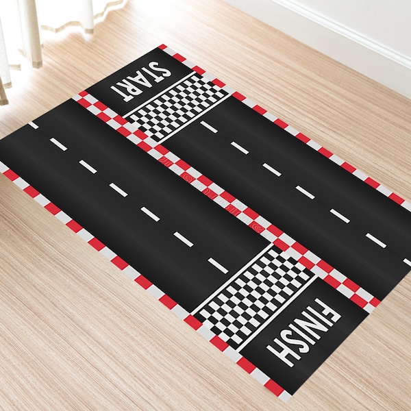 Race Track Rug - Etsy