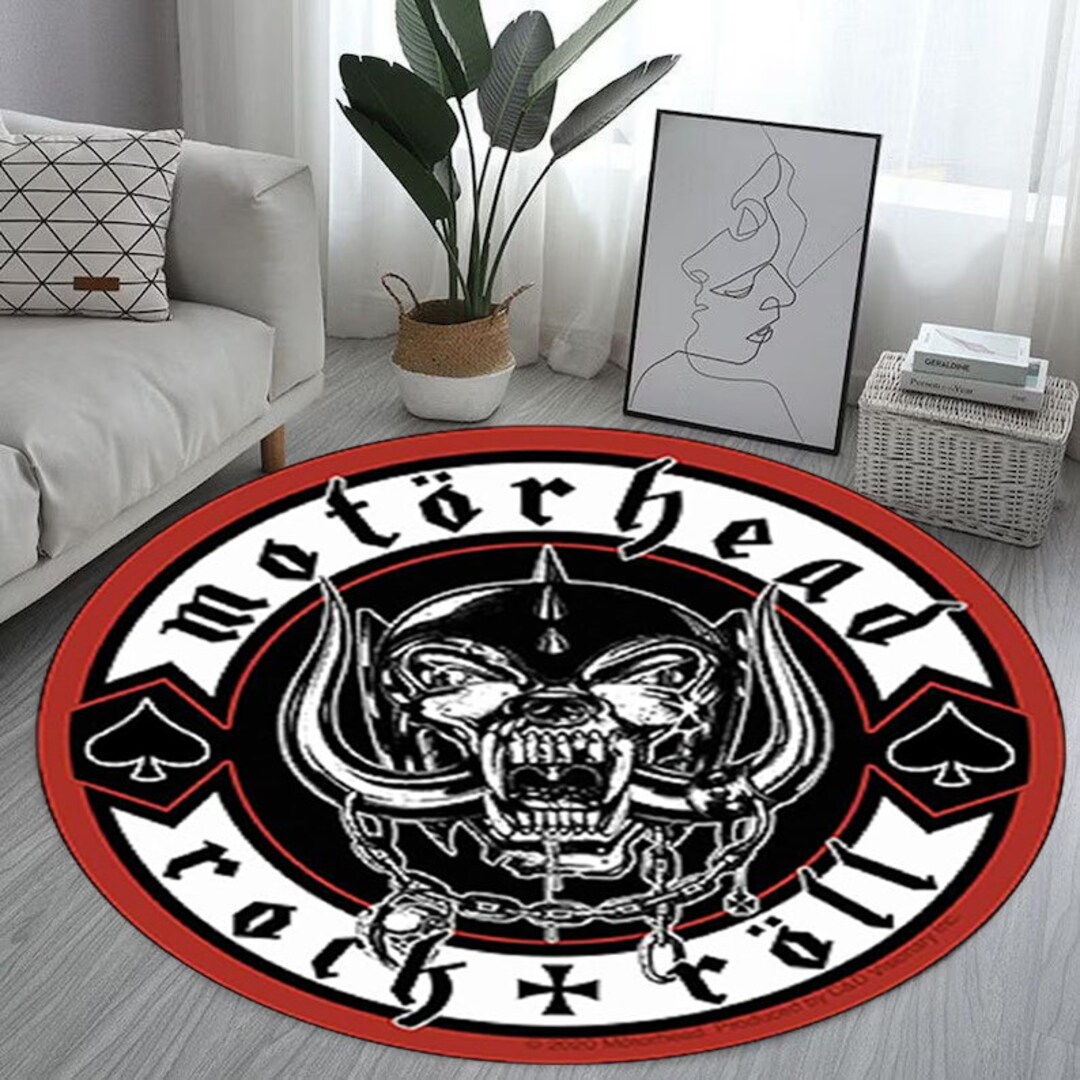 Motorhead Rug, Heavy Metal Decor, Lemmy Kilmister Rug, Rock Decor ...