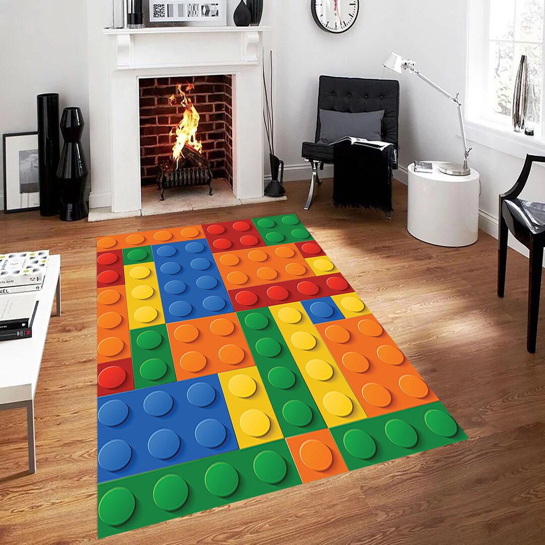 Lego Carpet for Kids Lego Rug for Kids Room Learn Rug Baby - Etsy