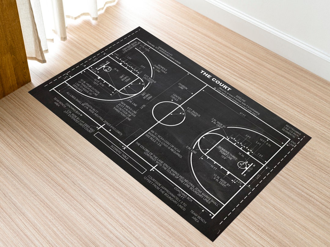 Sports Rug, NBA Fan, Basketball Rug, Modern Rug, Popular Rug, Salon Rug ...
