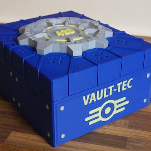 The Vault-deck XL! Fallout Deck Box | Holds Over 400 Double Sleeved ...