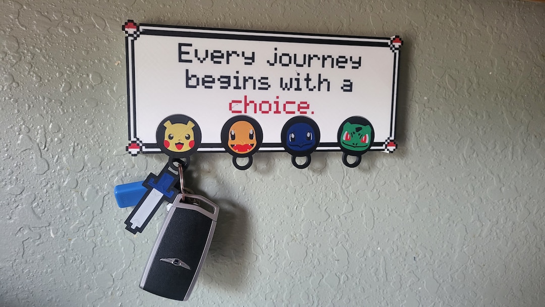 Pokemon - Key Holder | Holds 4 Keychains | Gamer Accessories - Etsy