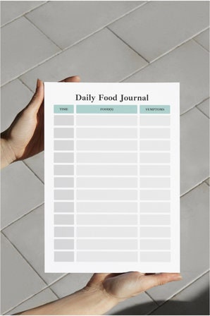 Daily Food Journal, Food Diary, Food Journal, Food Journal With ...