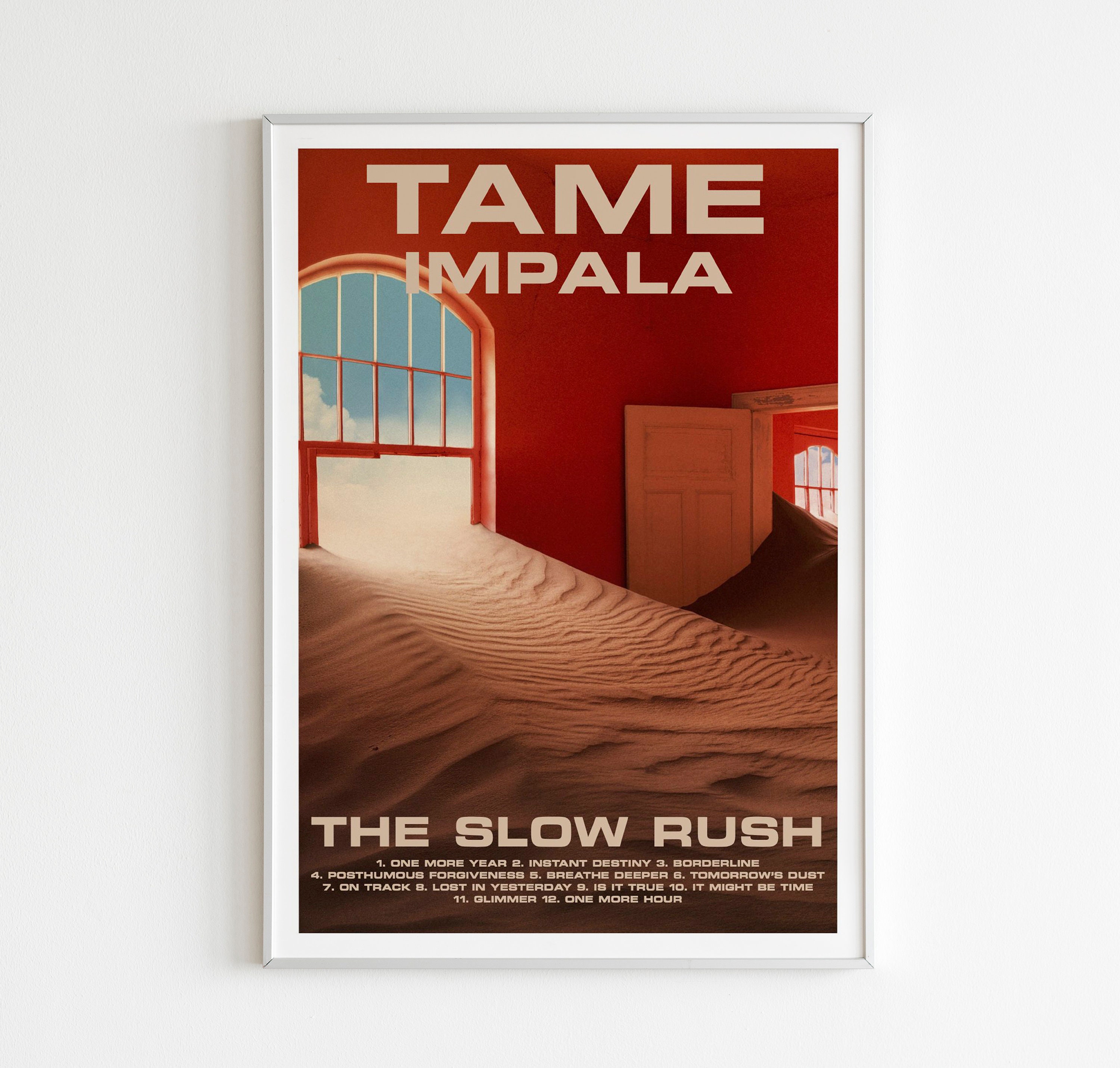 Tame Impala Posters,The Slow Rush Poster,Album Cover Poster sold by ...