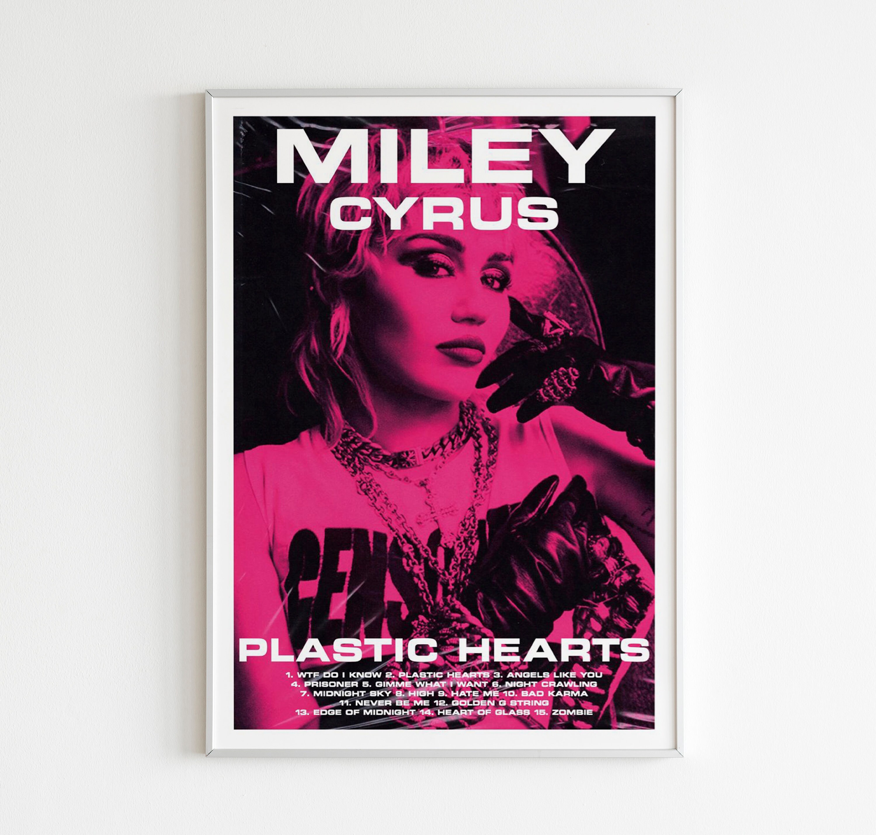 Miley Cyrus Posters ,Plastic Hearts,Album Cover Poster sold by Shellie ...