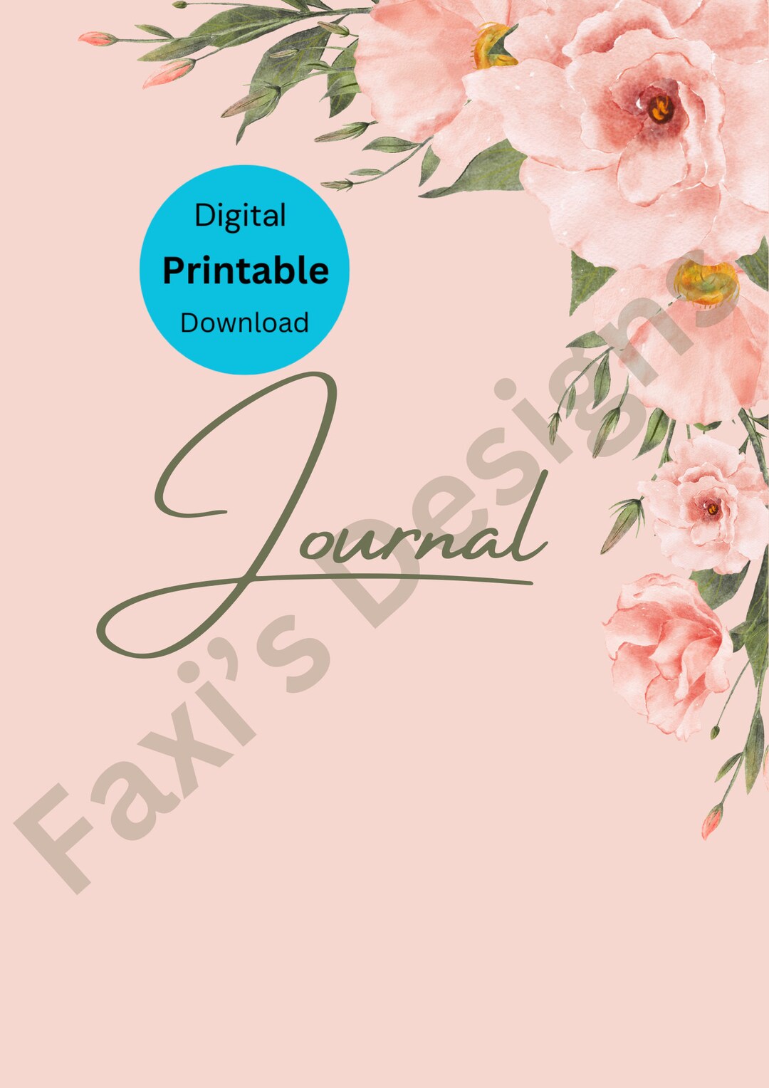 Journal, Digital Printable Download - Etsy