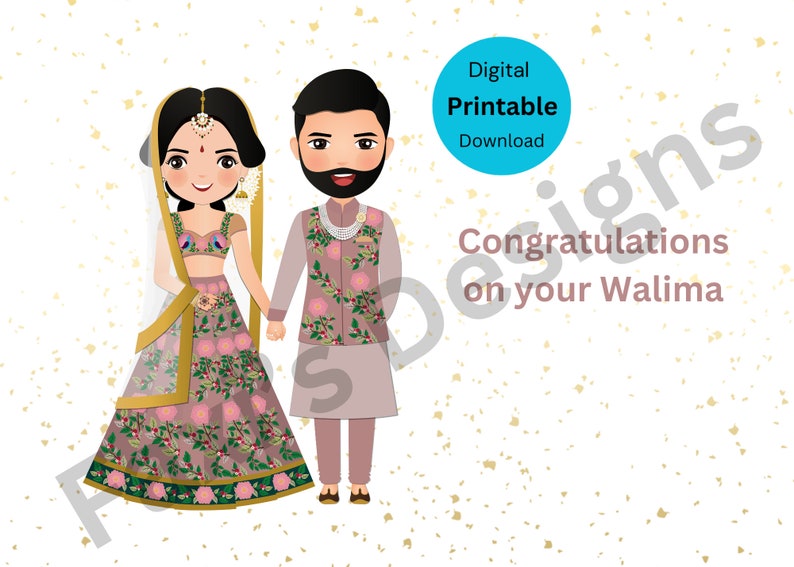 Congratulations on Your Walima, Digital Printable Downloads - Etsy