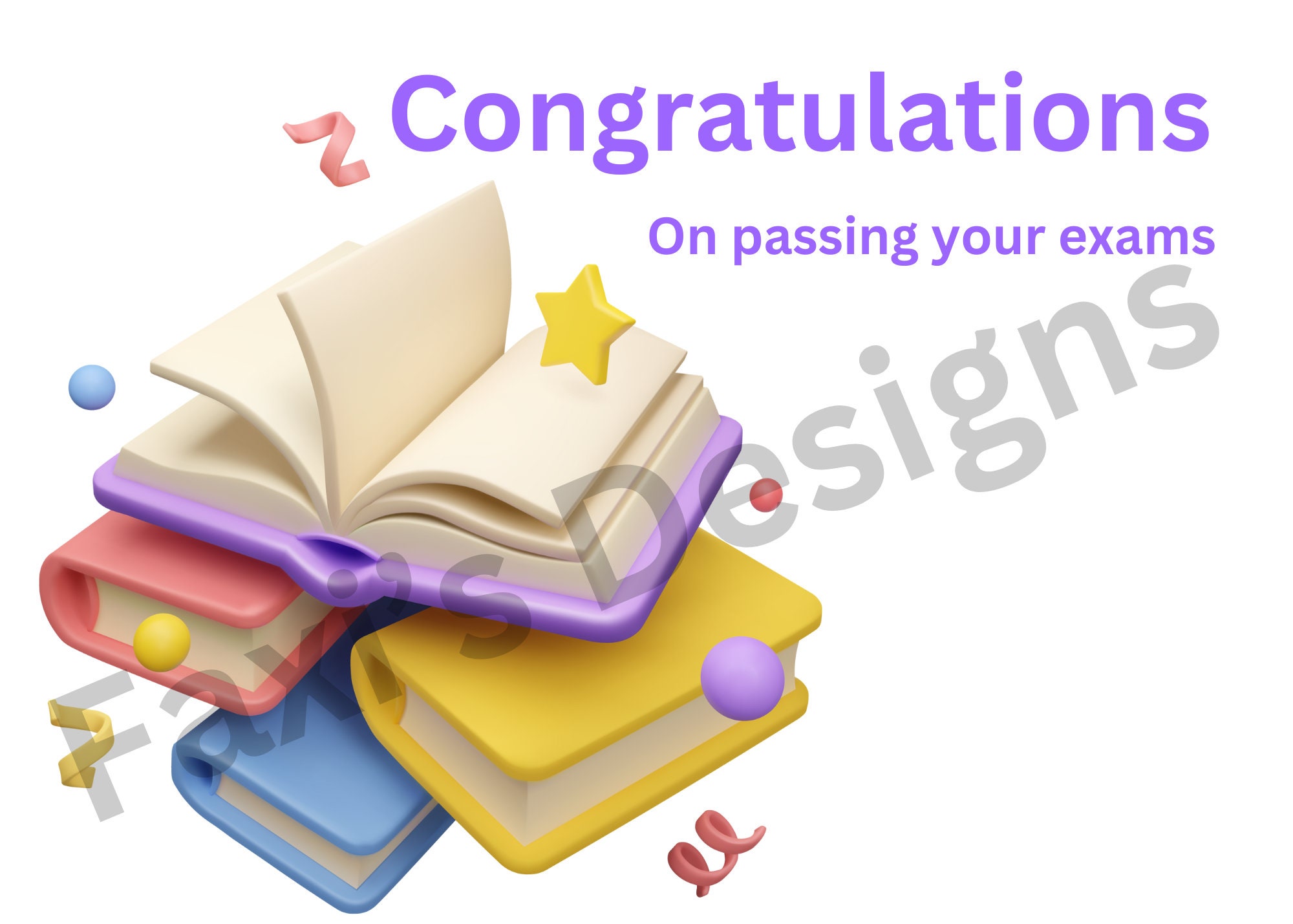 Congratulations Card, Passing Exams, Digital Printable Download - Etsy