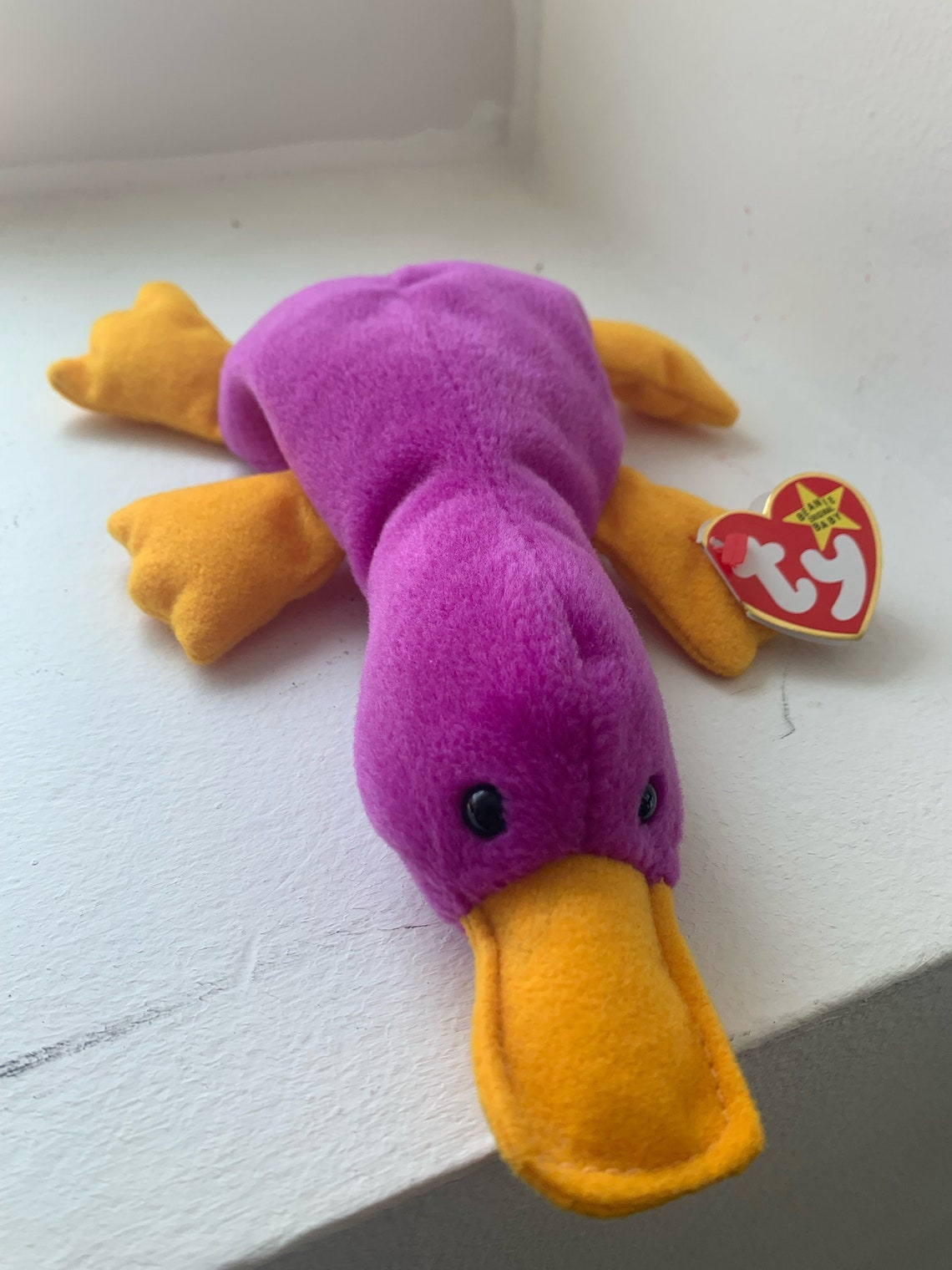 Rare TY Beanie Baby - Patti the Platypus - 1st Generation - PVC Pellets ...
