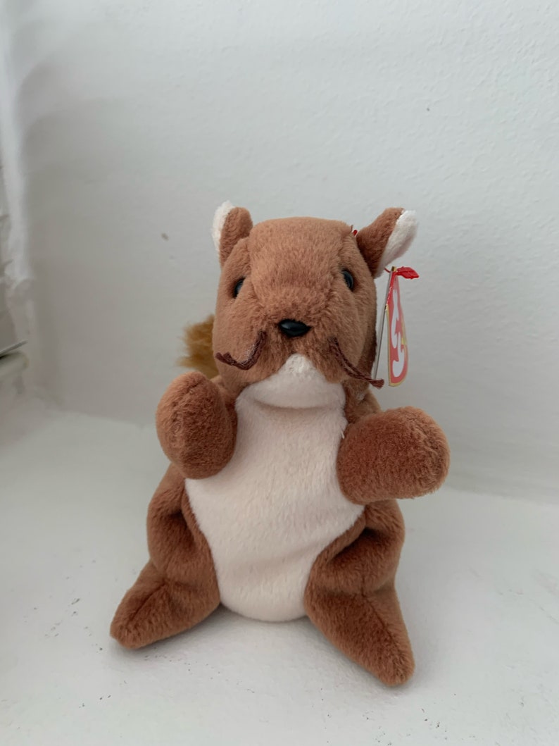 Beanie Baby Nuts Squirrel W/ Errors 1996 (rare Collectable) - Etsy