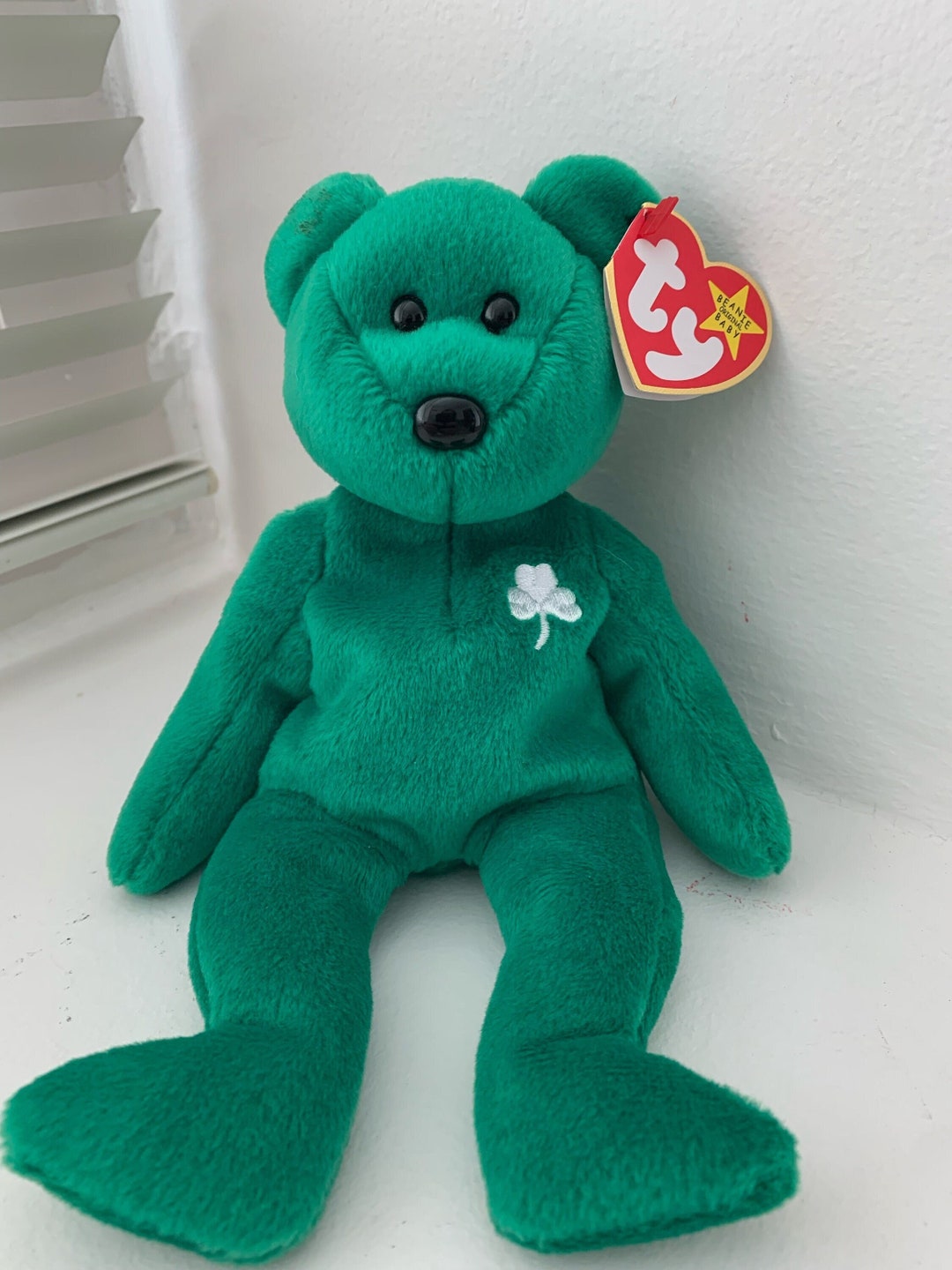Beanie Baby Erin Irish Bear W/ Errors (rare Collectable) TY 1996 - Etsy
