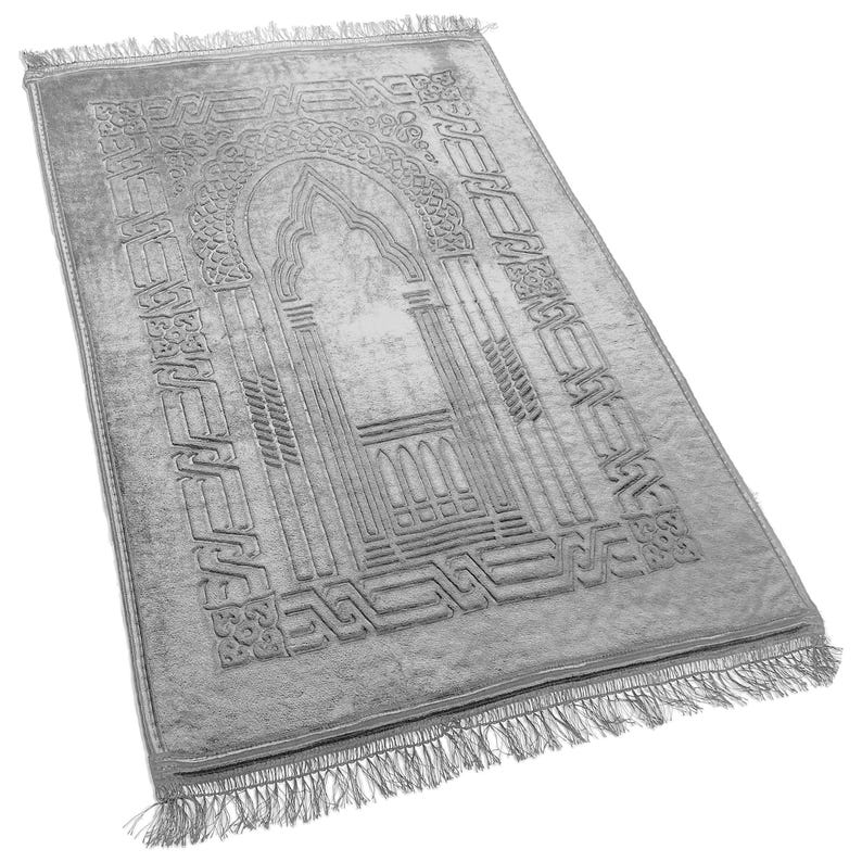 Islamic Prayer Rug Oversized Soft Thick Plush Musalla Mat - سجادة صلاة ...