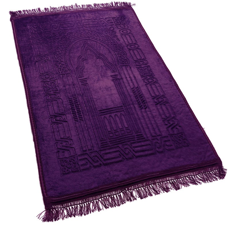 Islamic Prayer Rug Oversized Soft Thick Plush Musalla Mat - سجادة صلاة ...