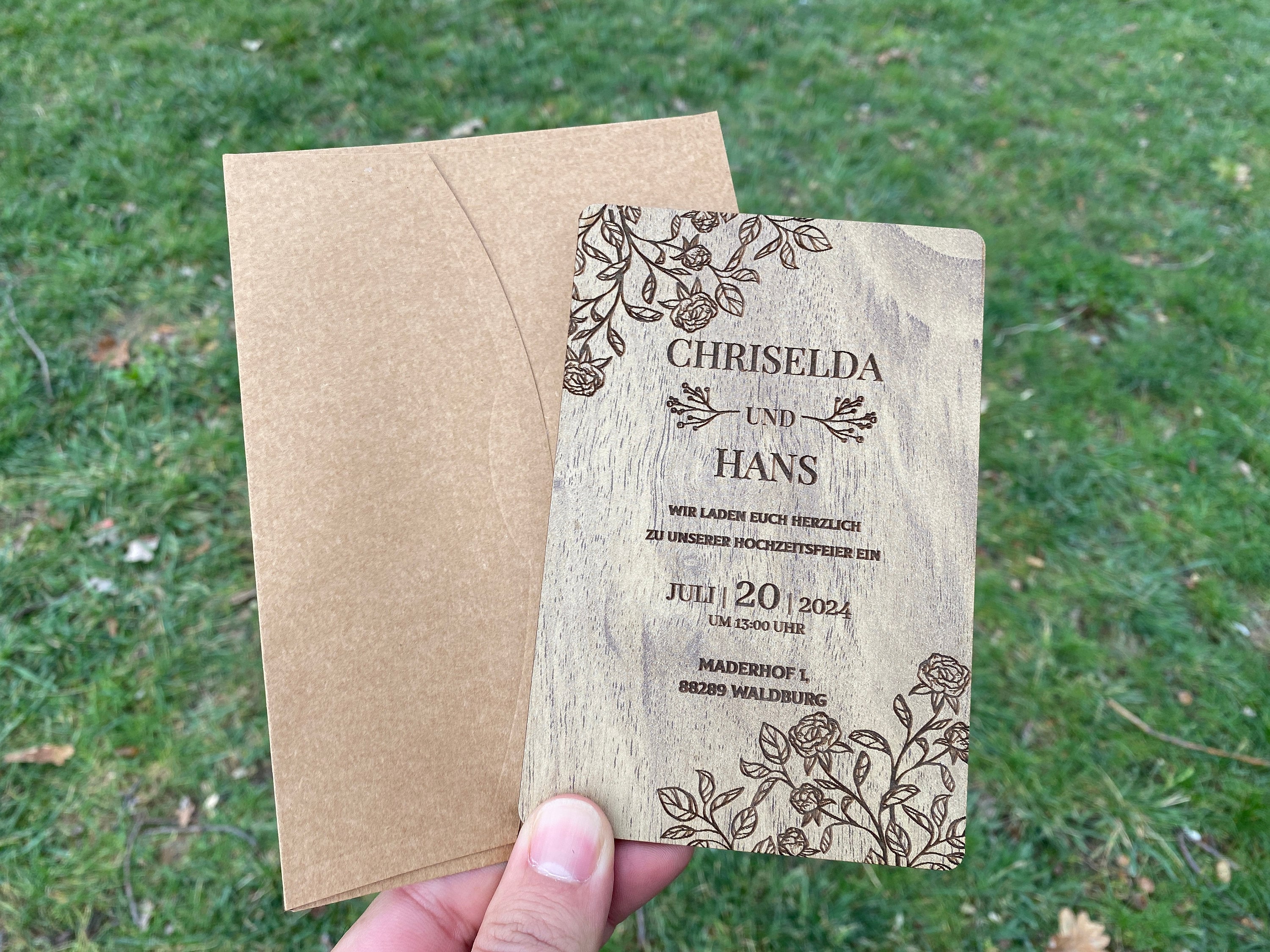 Wood Wedding Invitation Set Wedding Invitation Set, Wood Invitations ...