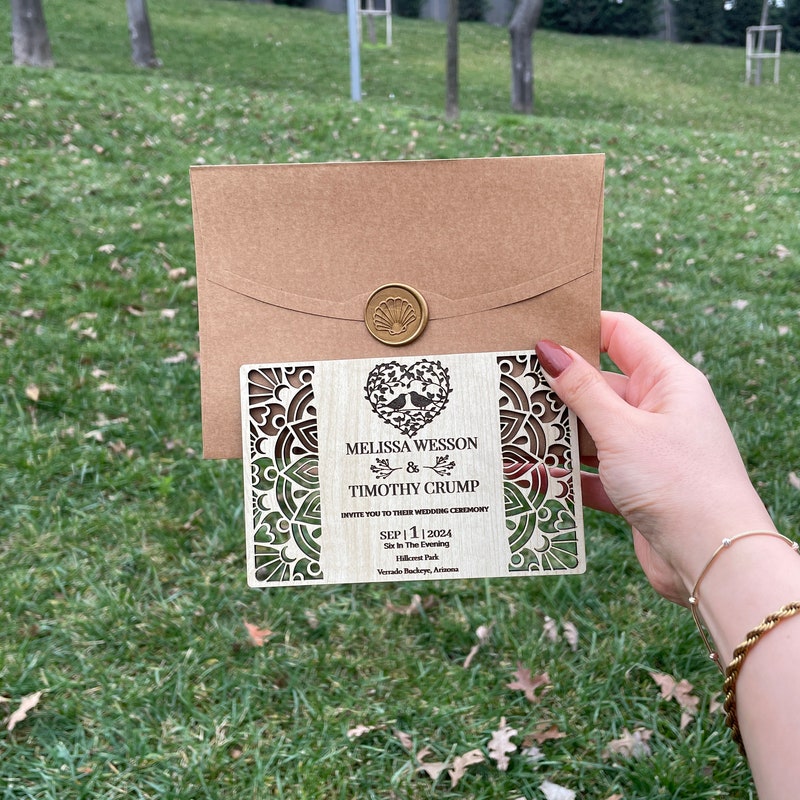 Rustic Wedding Invitation - Etsy