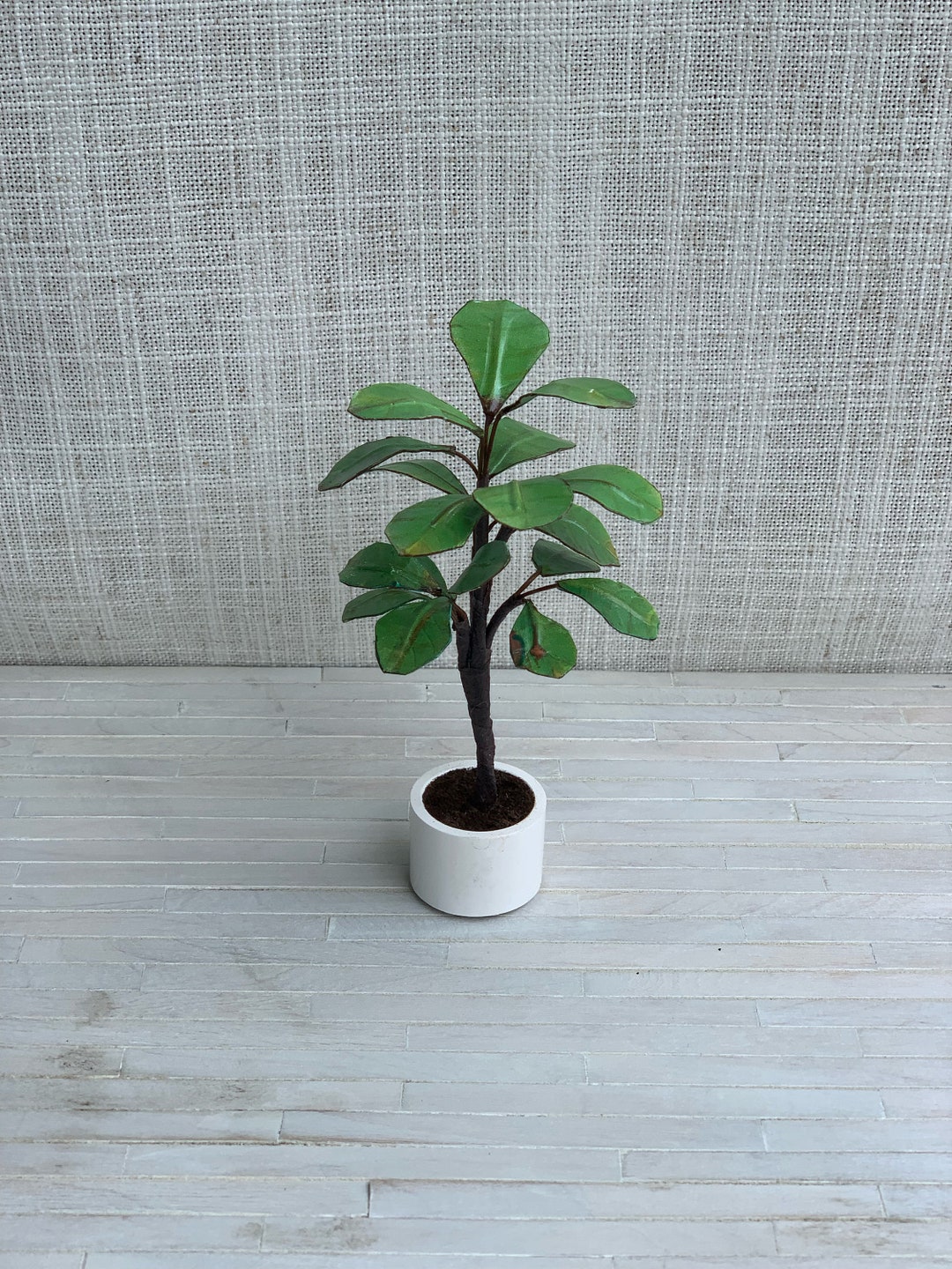 Fiddle Leaf Fig 1/12 Scale Modern Miniature House Plant - Etsy