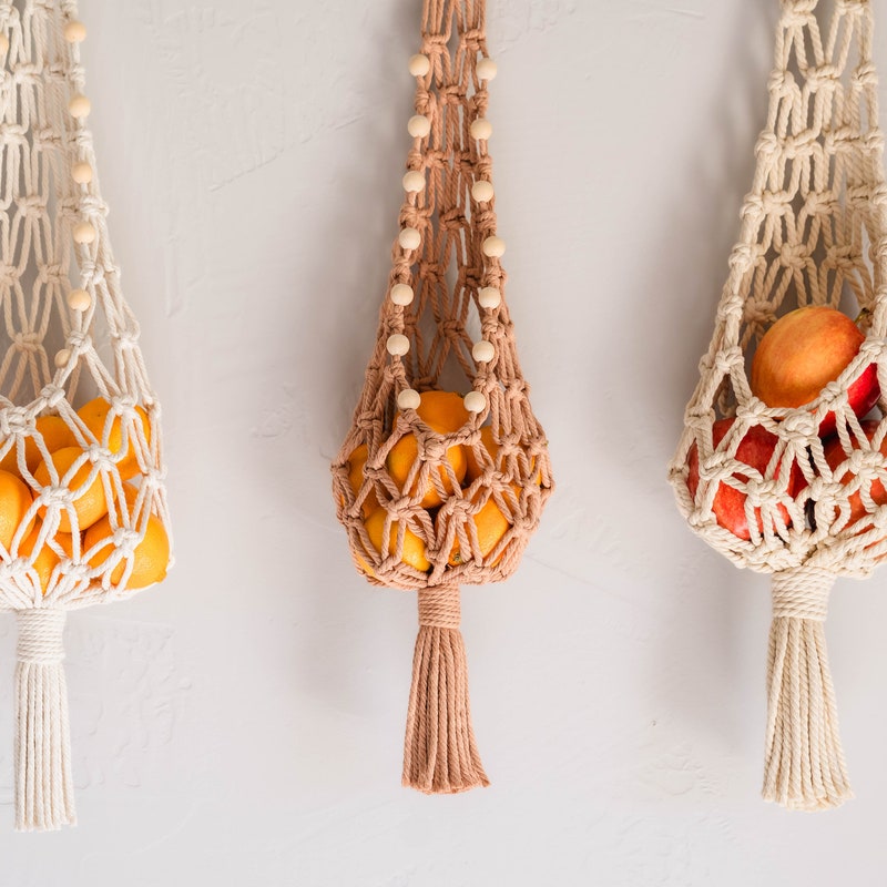 Macrame Wall Basket - Etsy