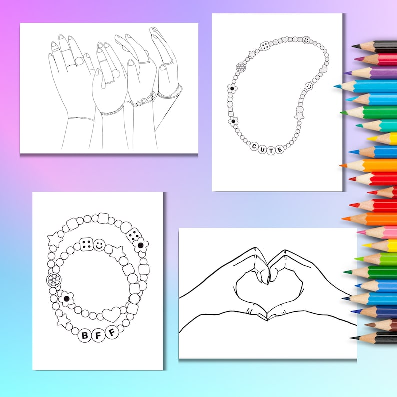 Taylor Eras Coloring Pages Instant Download Printable Friendship ...