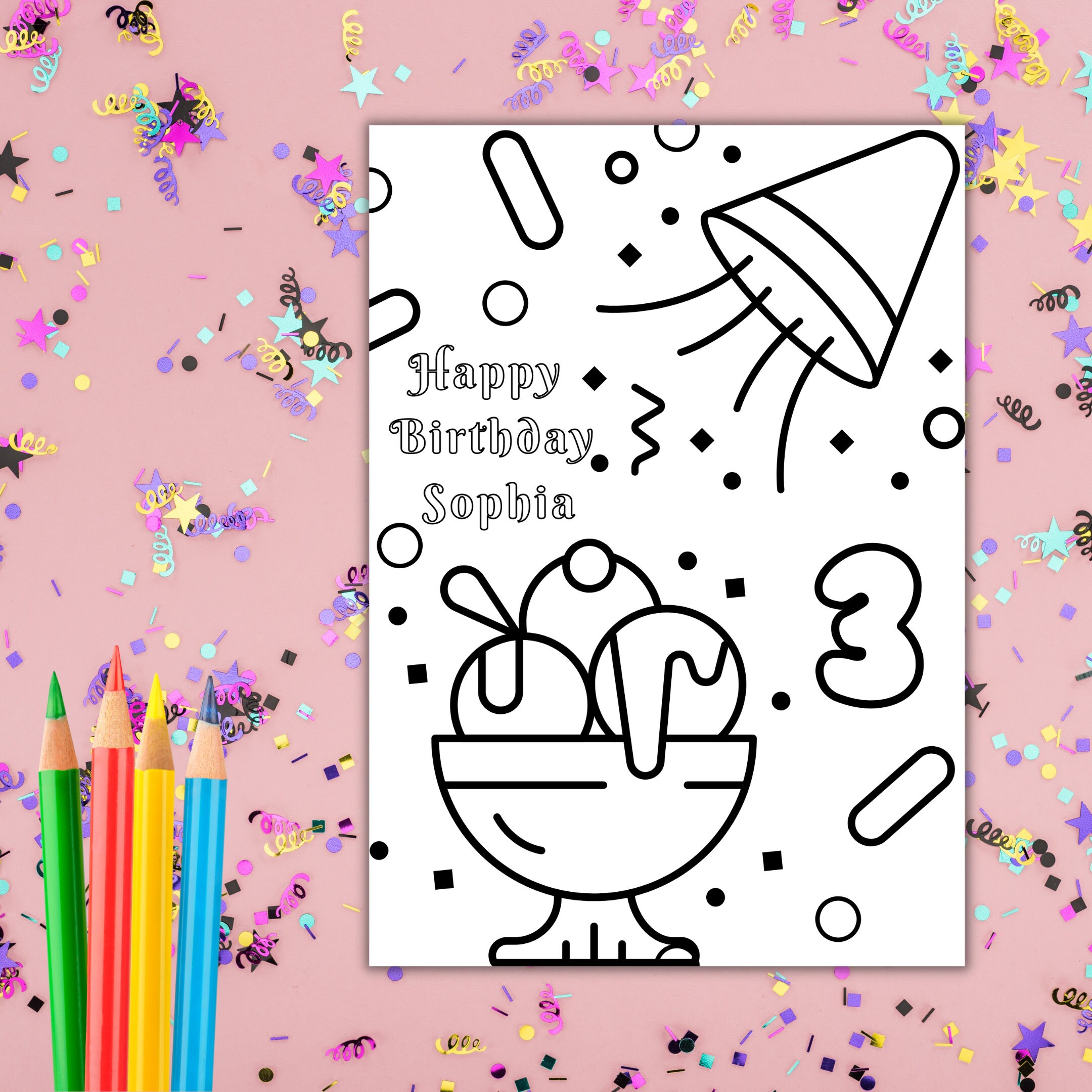Custom Tea Party Colouring Pages Book Sheets Birthday Party Favours ...
