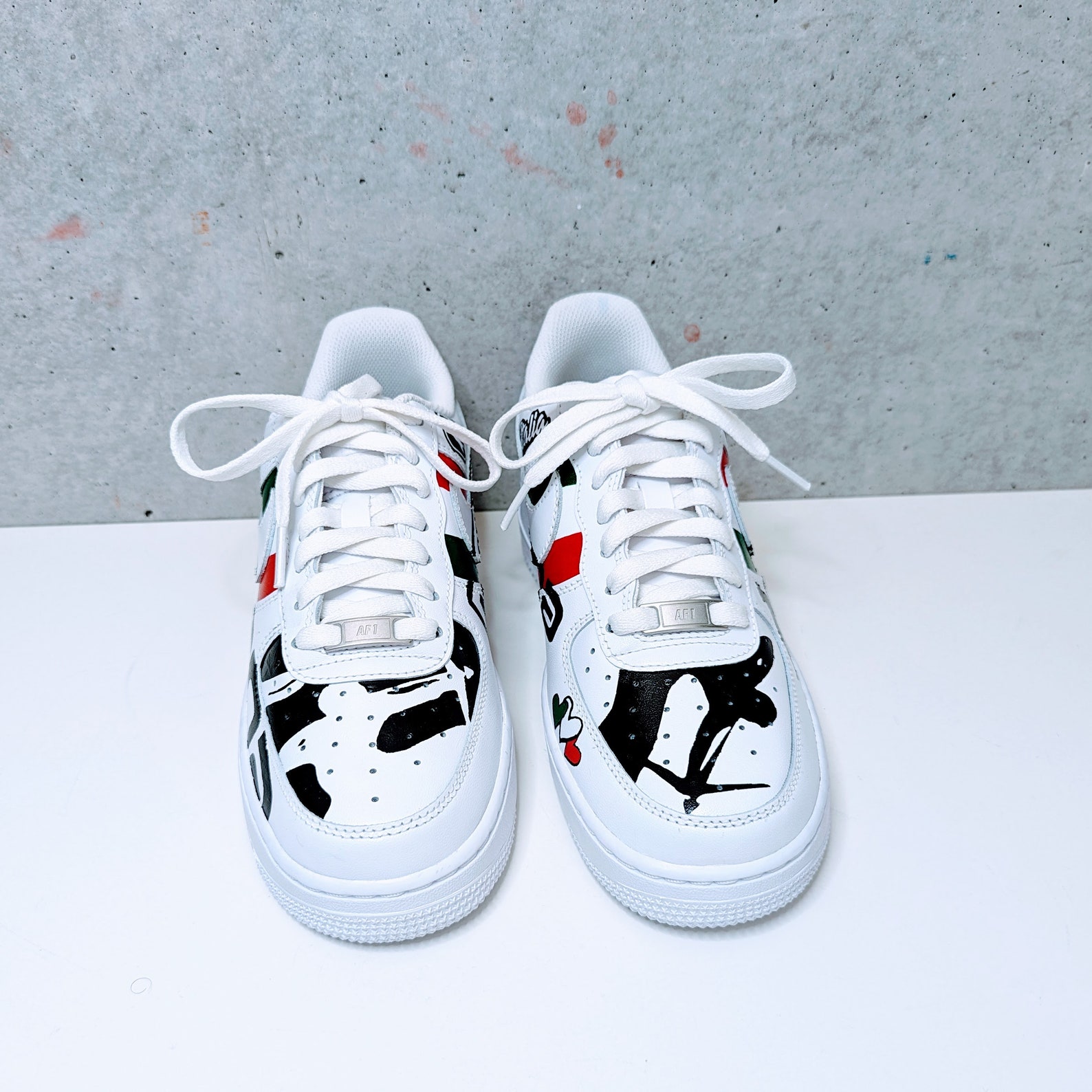 Hand-painted Air Force 1 Sneakers, AF1, Corporate Identity, Fully ...
