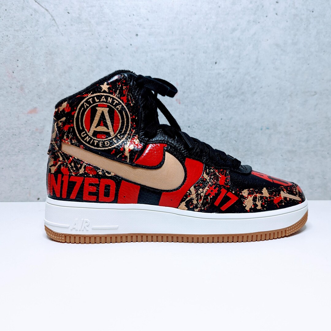 Custom Hand-painted MLS Air Force 1 Mid Sneakers | Major League Soccer ...