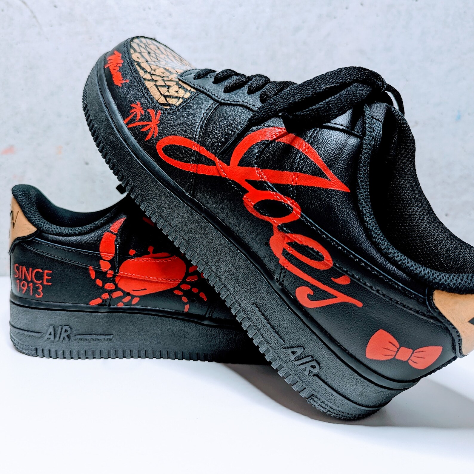 Hand-painted Air Force 1 Sneakers, AF1, Corporate Identity, Fully ...