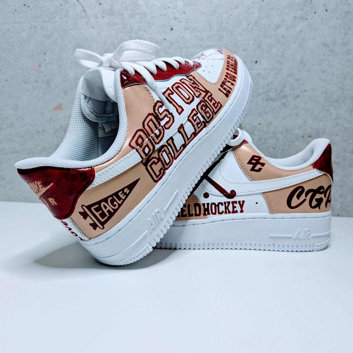Custom Hand-painted ACC Air Force 1 Sneakers | Atlantic Coast ...