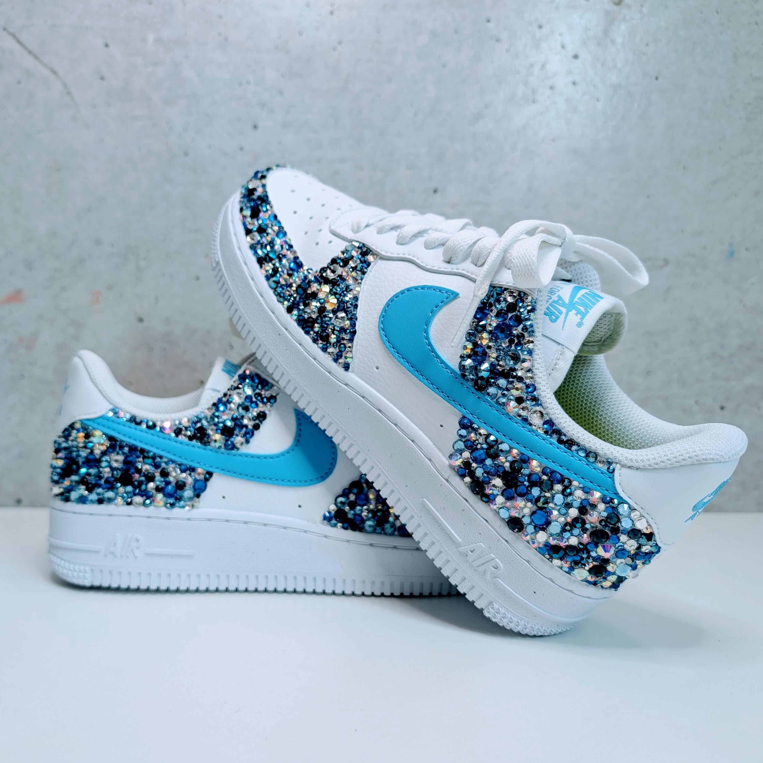 Hand Applied Mono-tone Crystals Air Force 1 Sneaker, AF1 - Etsy