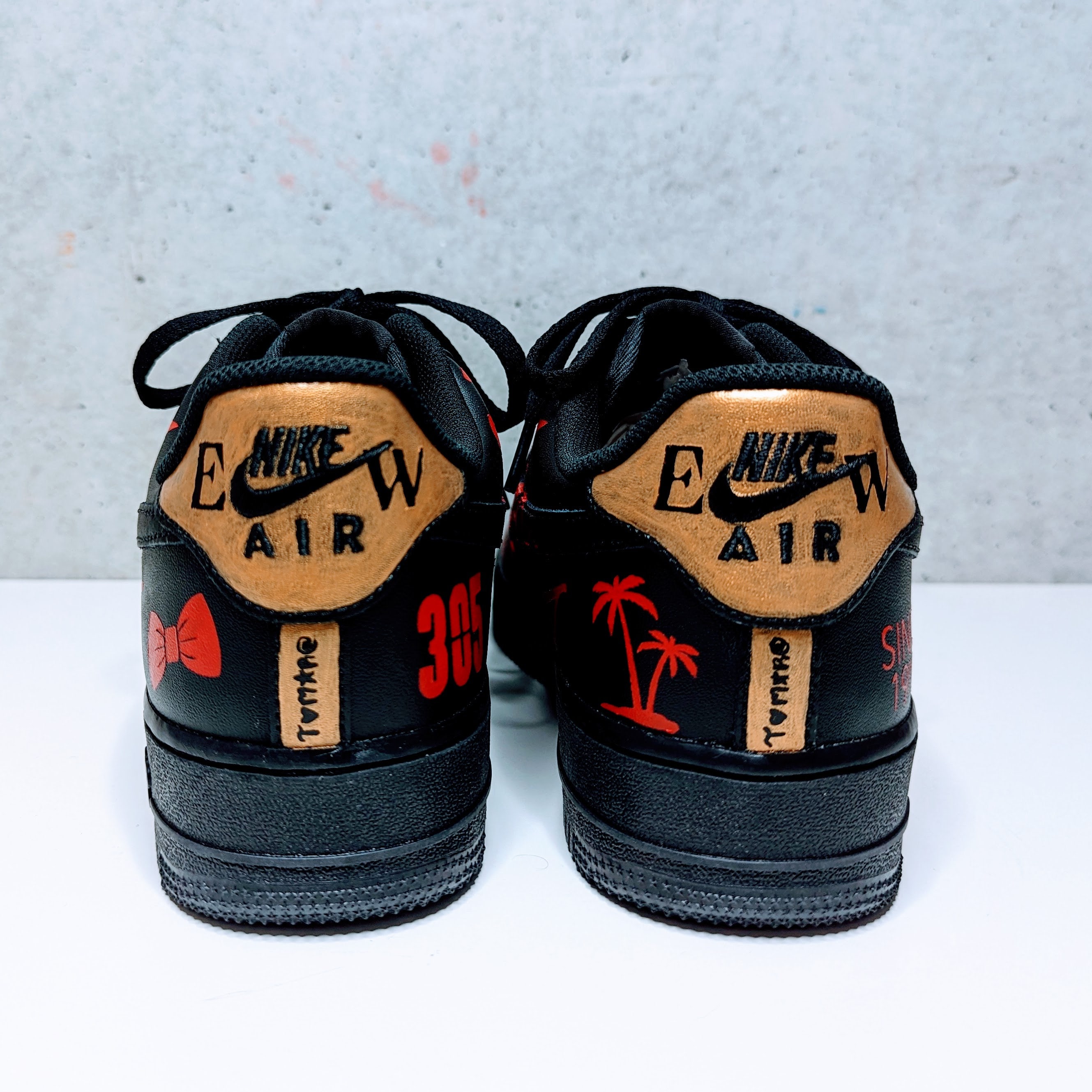 Hand-painted Air Force 1 Sneakers, AF1, Corporate Identity, Fully ...