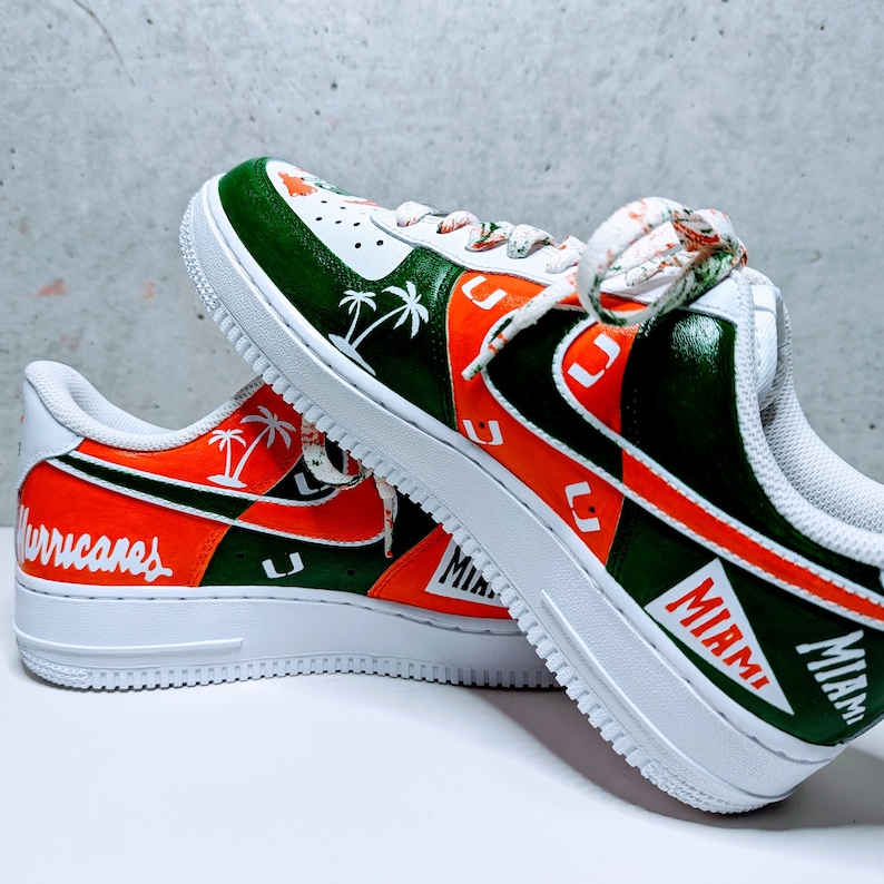 Custom Hand-painted NCAA College Air Force 1 Sneakers | Personalized ...