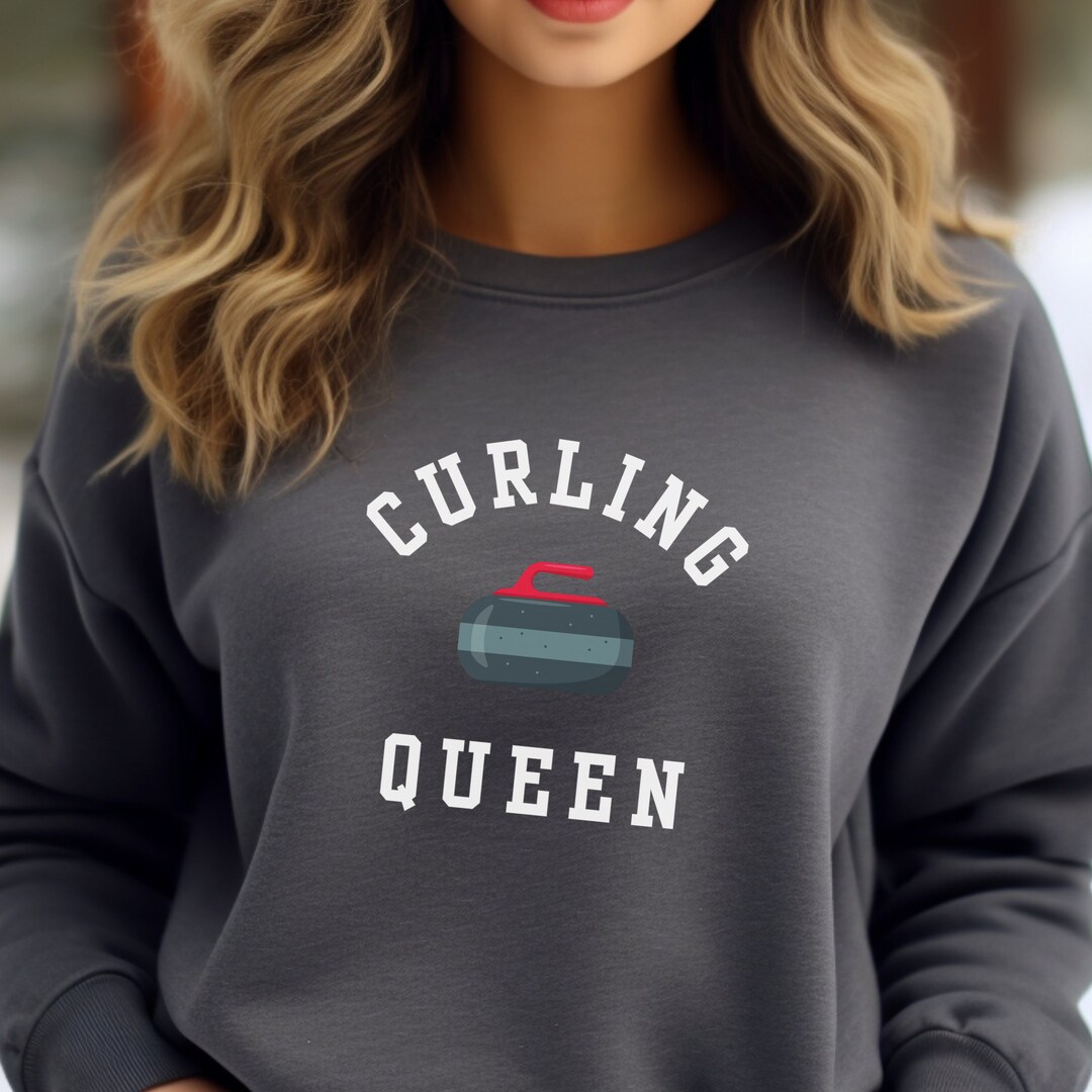 Curling Queen Sweatshirt: Winter Sport Team Sweater - Etsy