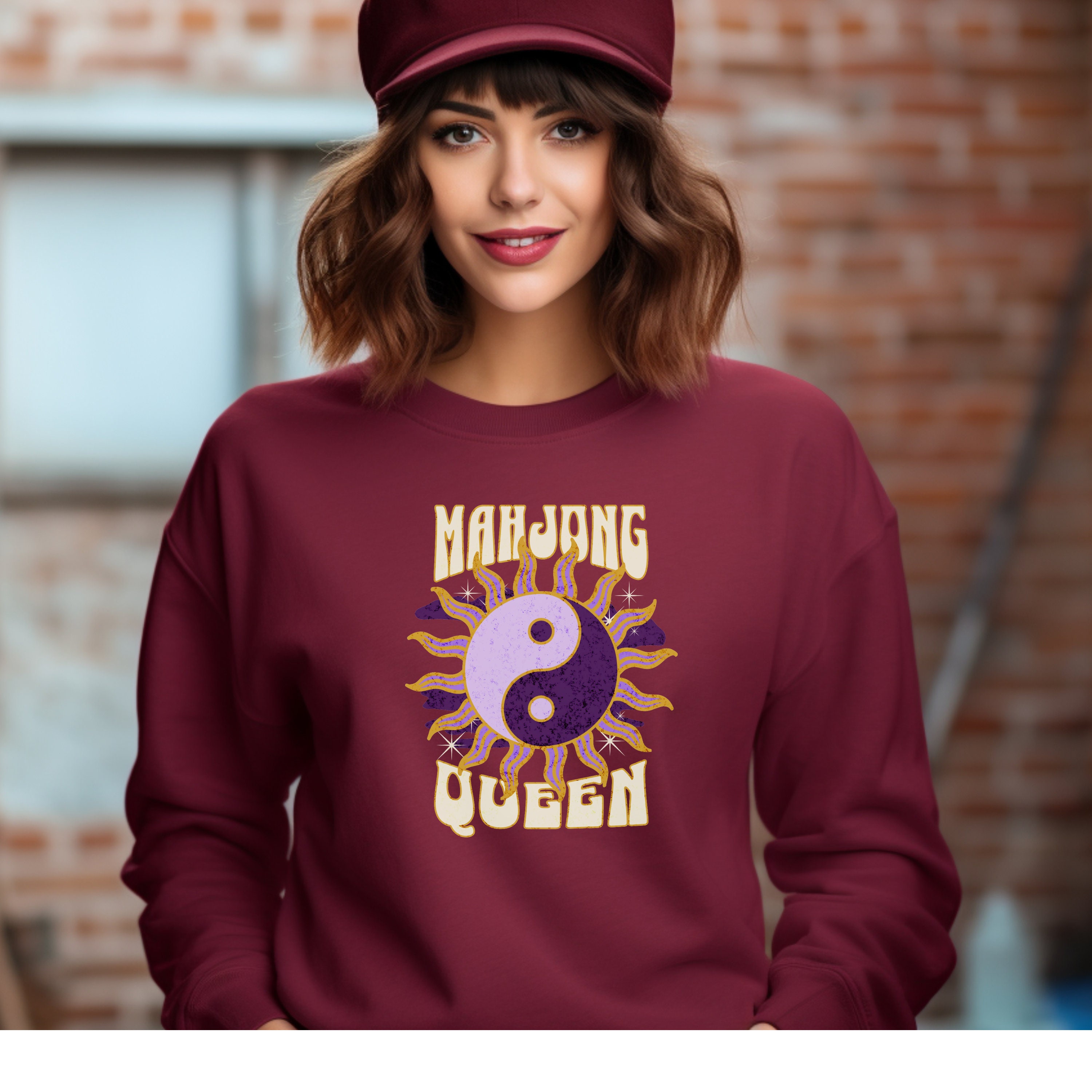 Mahjong Queen Sweatshirt, Funny Mahjong Queen Shirt, Mahjong, Funny ...