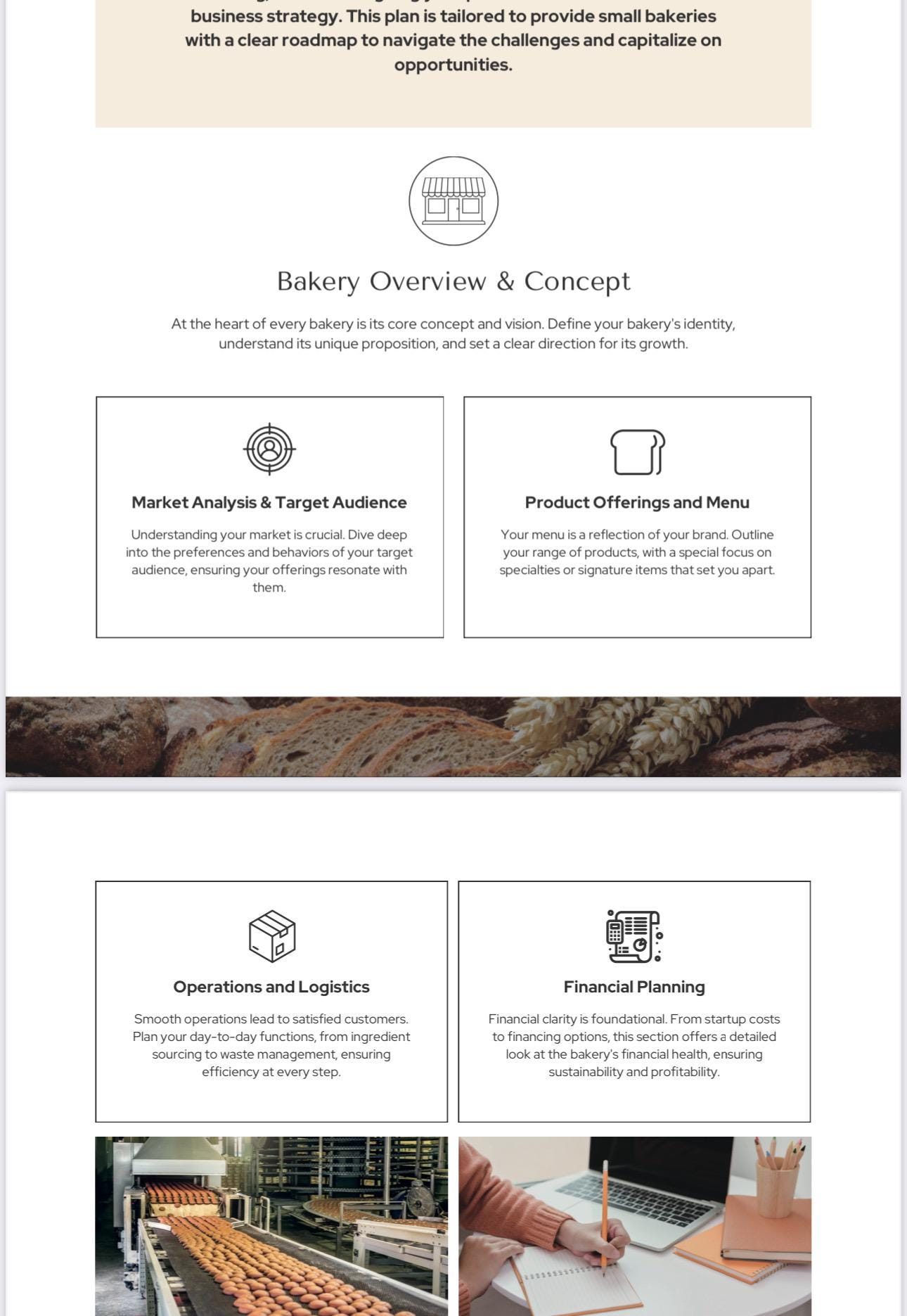 Small Bakery Business Plan - Etsy