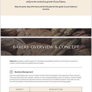 Small Bakery Business Plan - Etsy