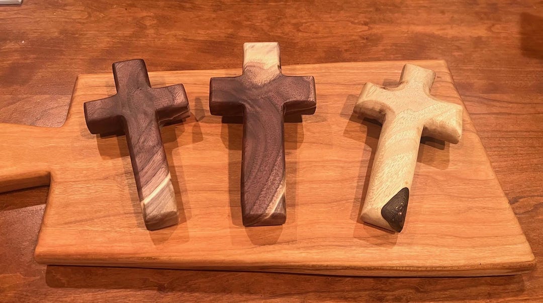 Hand Held Prayer Cross - 6" X 3" - Etsy