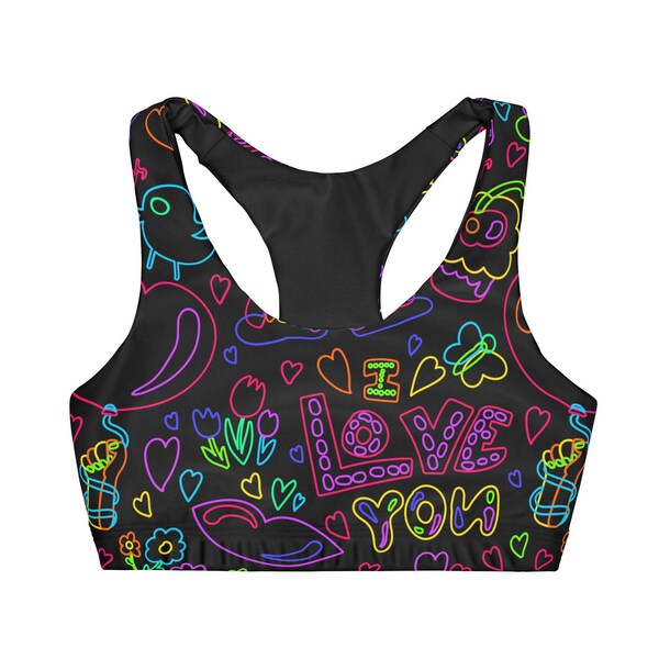 Neon Bra - Etsy