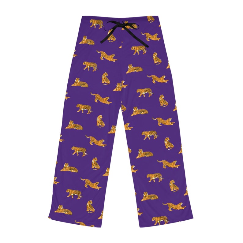 Purple All Over Tiger Pajama Pants - Etsy