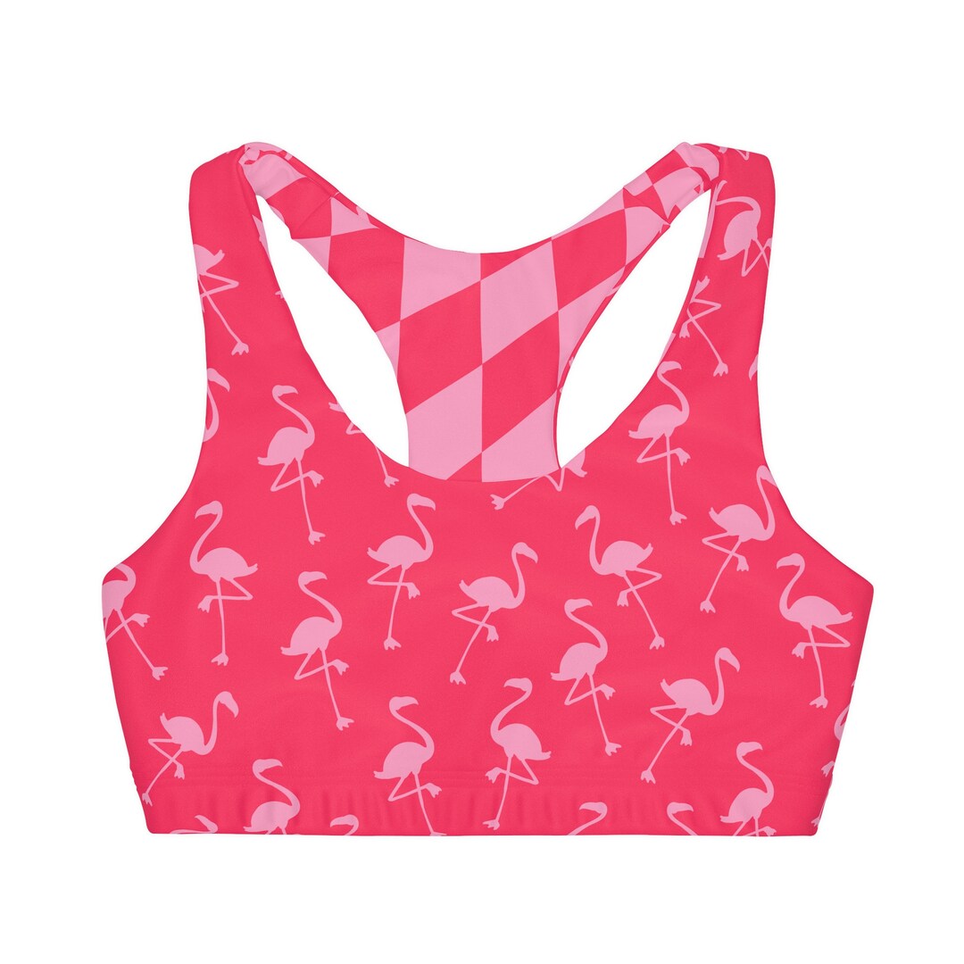 Flamingo Dark and Light Pink Valentines Girls Cheer and Dance Sports ...