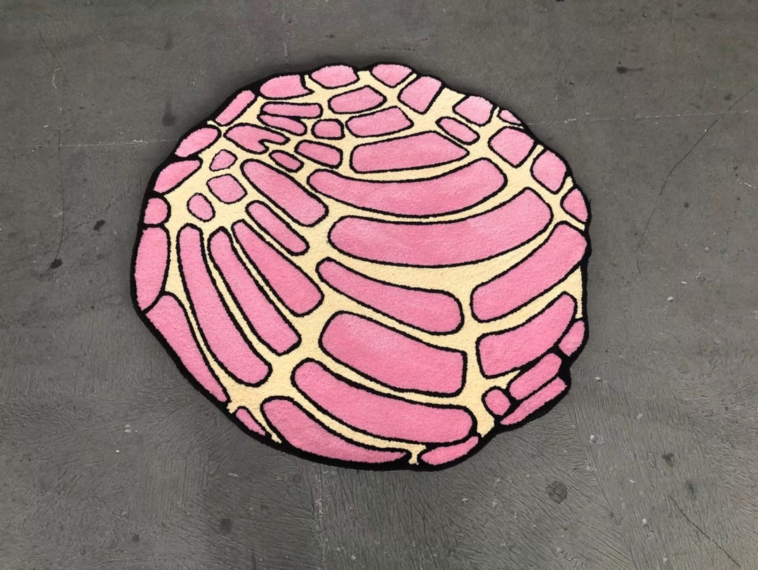 Concha De Fresa Pan Dulce Rug - Etsy