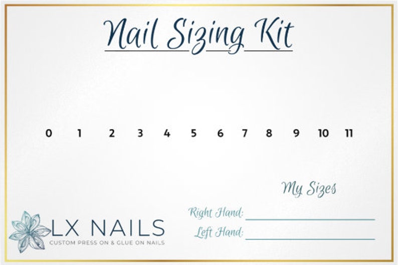 Nail Sizing Guide - Etsy
