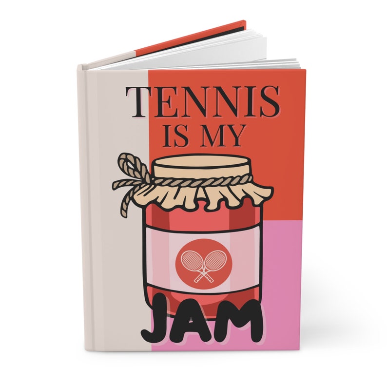 Cute Tennis Notebook | Tennis is My Jam, Colorful Daily Journal, Wife ...