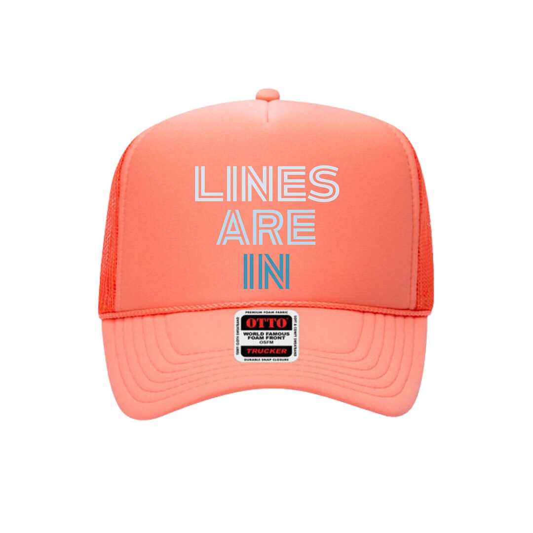 Tennis Trucker Hat | Lines Are in | Ombre Blue, Doubles Partner Gift ...