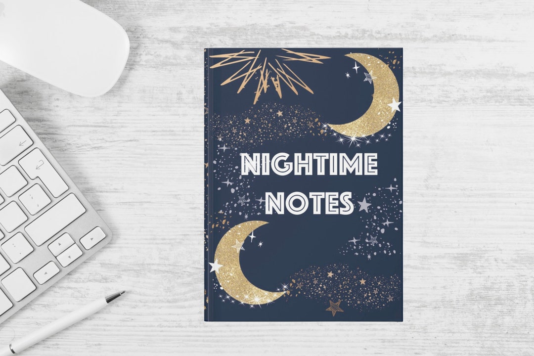 Night Time Notes Journal Sleep Journal Bedtime Notebook - Etsy