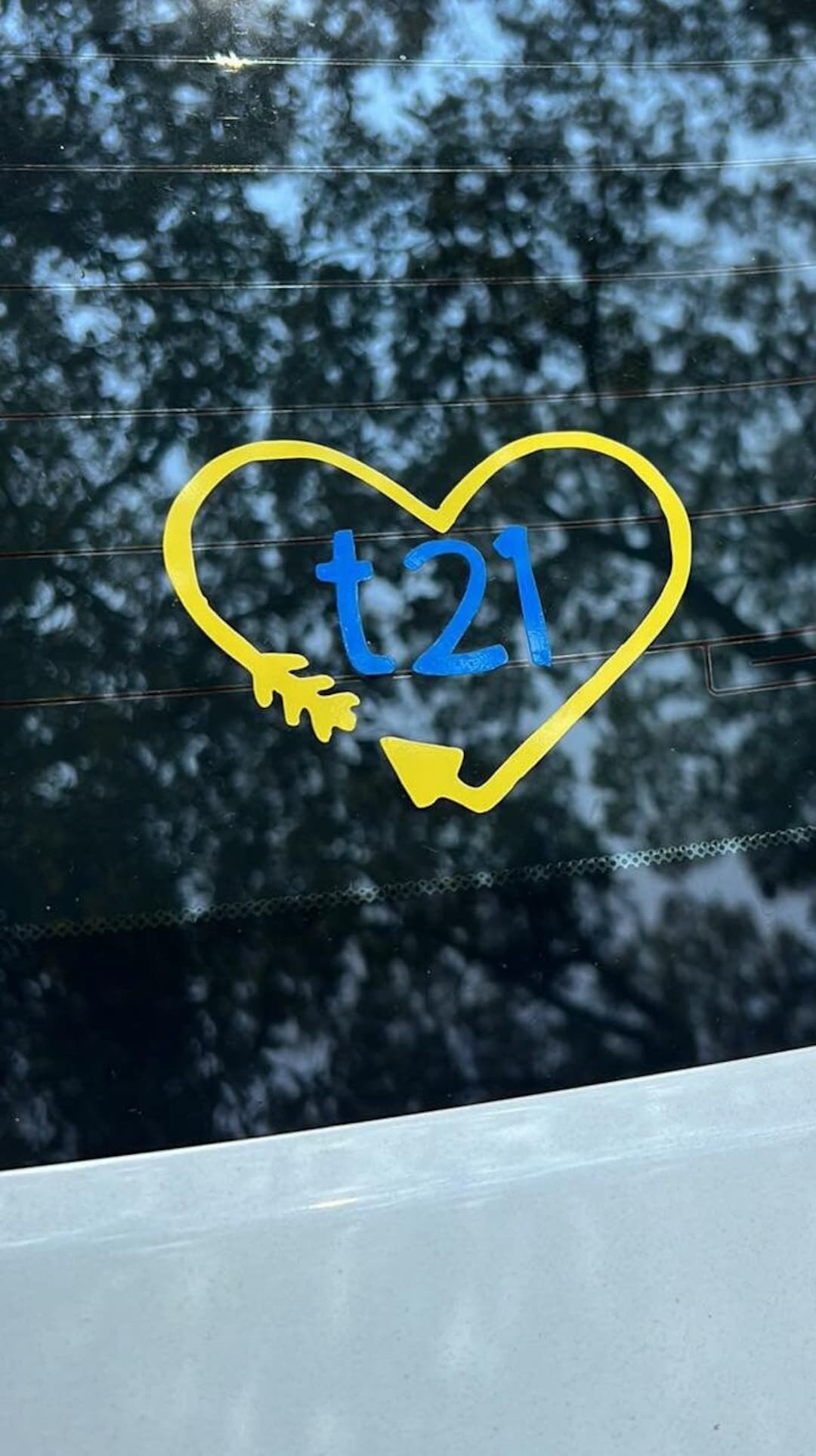 Down Syndrome Awareness Heart Arrow T21 Decal - Etsy