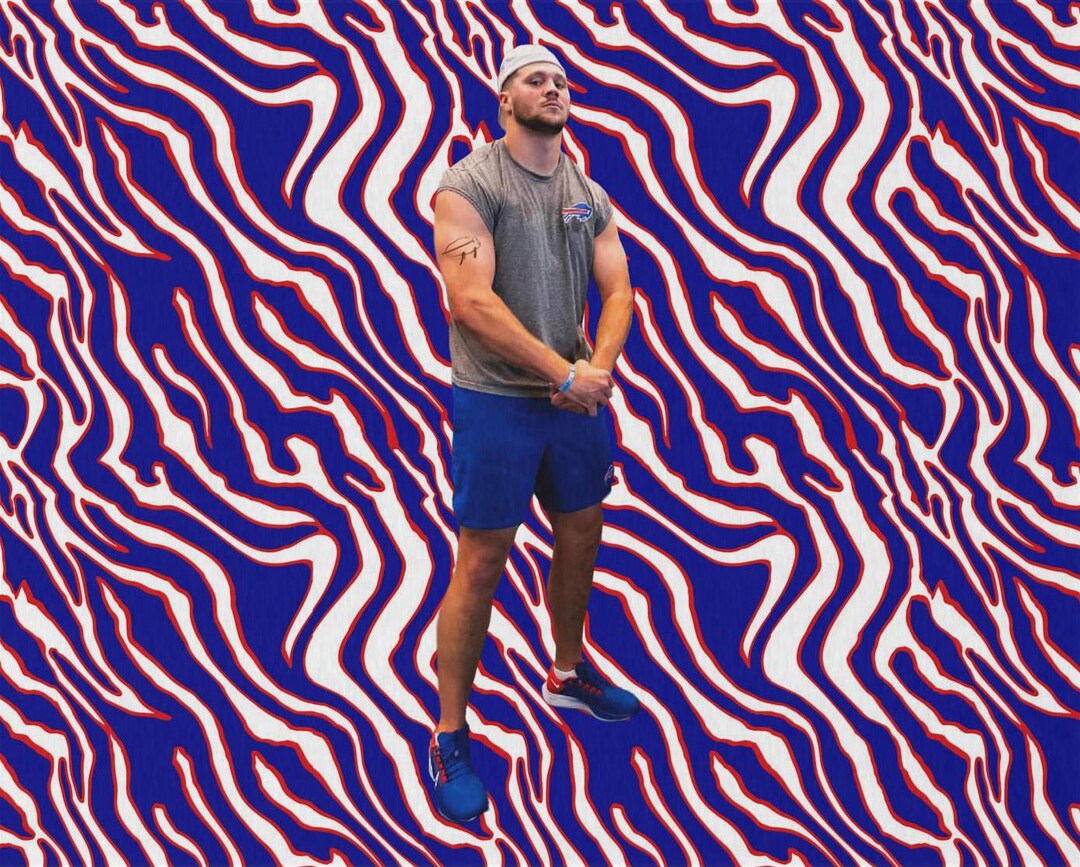 Buffalo Bills Josh Allen Flex Zebra Outdoor Rug - Etsy