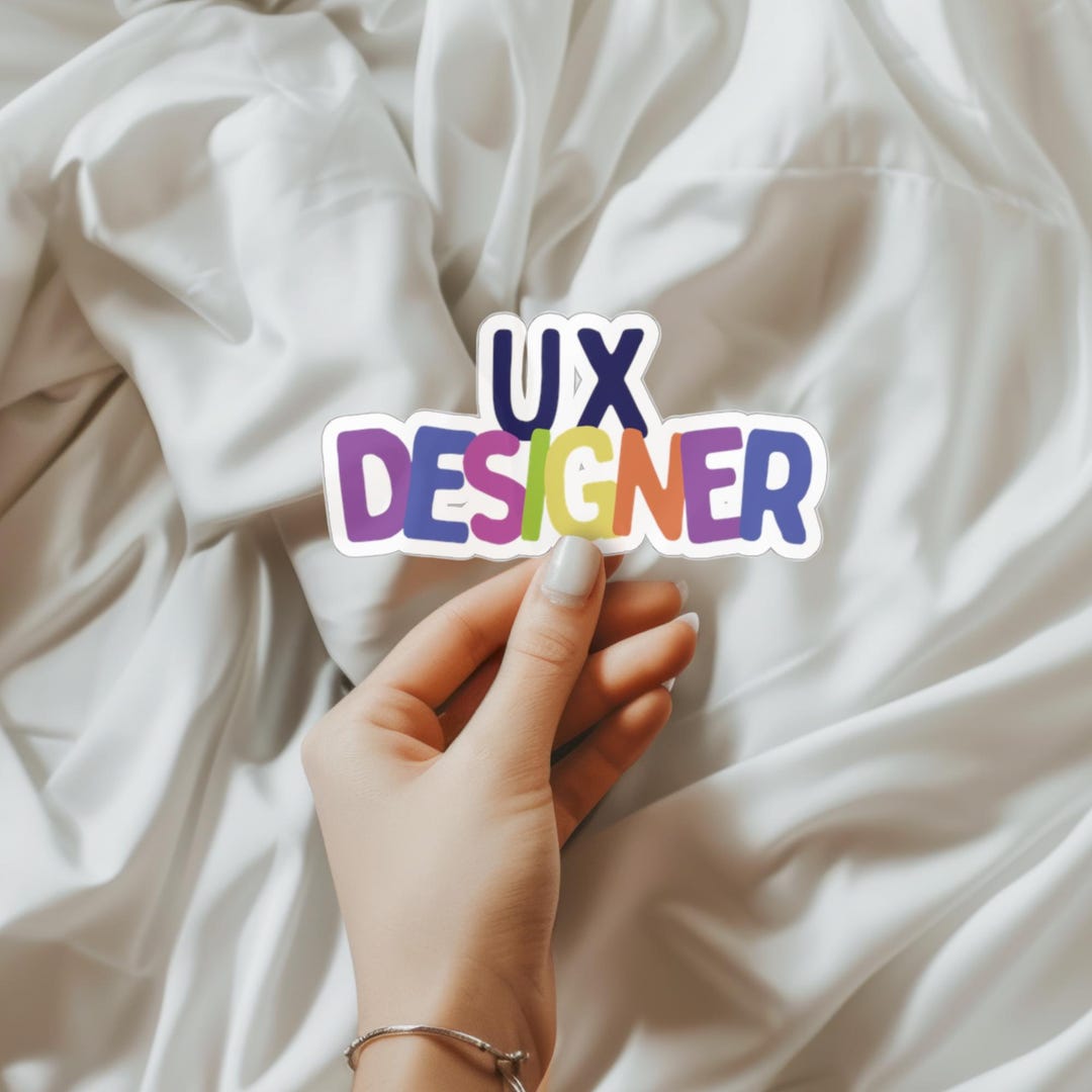 UX Designer Sticker, Transparent Sticker for Designer, Career Sticker ...